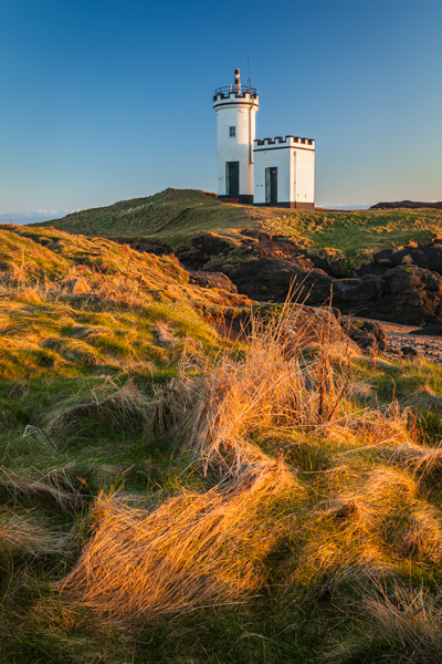 Elie Ness Lighthouse at Sunset : Elie, Fife