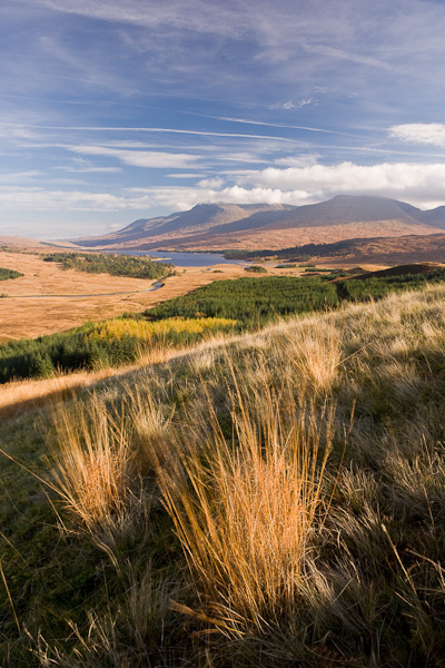 Grampian Mountains and Loch Tulla : Glen Kinglass, Argyll, Scotland